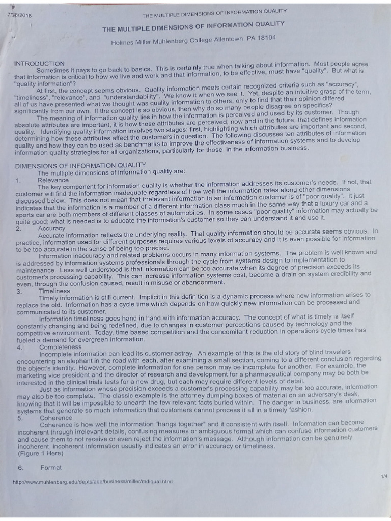 Dimensions of Information Science | PDF