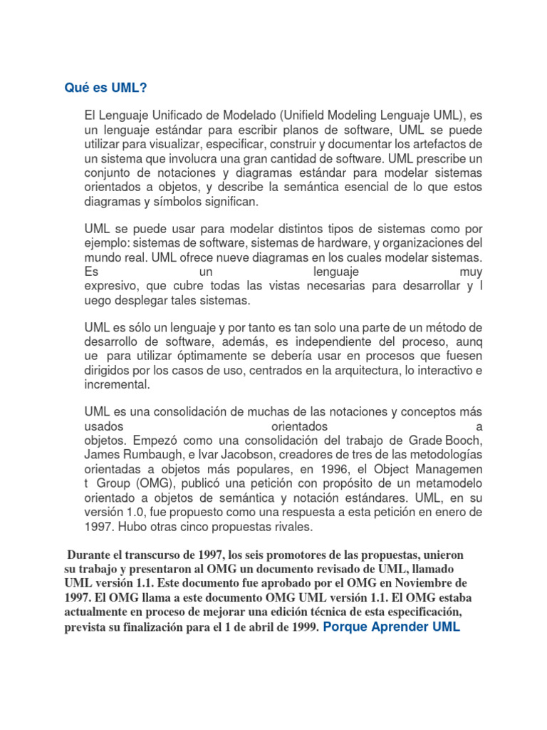 REPOSITORIO | PDF | Lenguaje de modelado unificado | Objeto (informática)