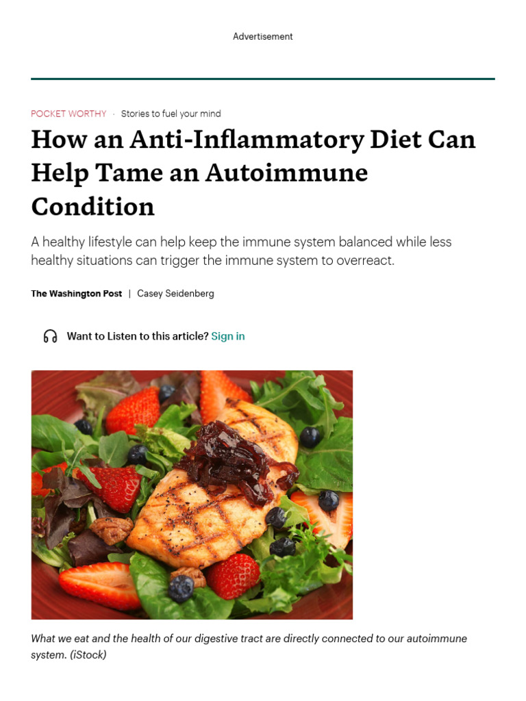 Autoimmune Diet Tips | PDF | Autoimmune Disease | Medical Specialties