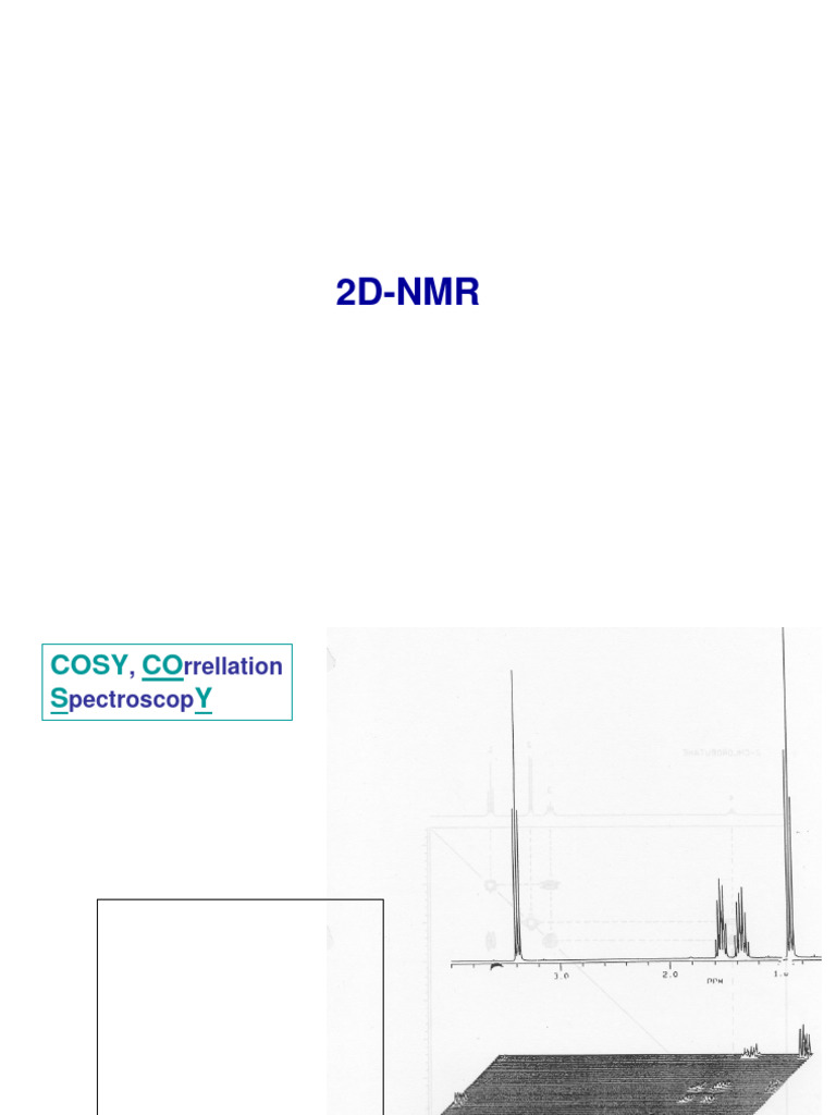 2D-NMR Spectros | PDF | Two Dimensional Nuclear Magnetic Resonance ...