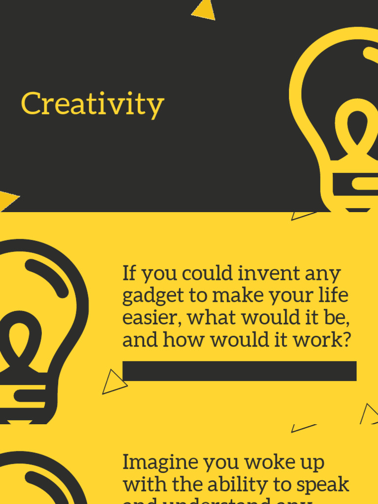 Creativity Conversation Class For Advanced ESL Students | PDF