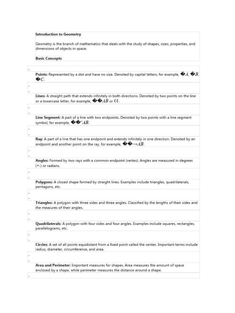 Introduction To Geometry | PDF | Triangle | Area