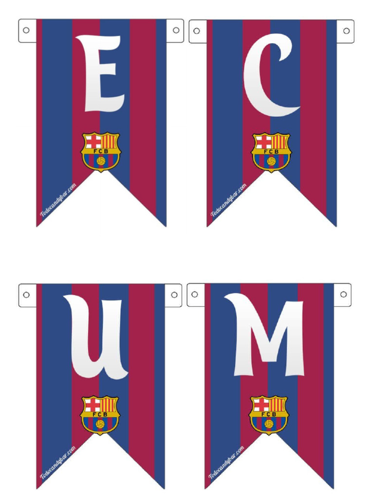 banderin imprimible barcelona | PDF