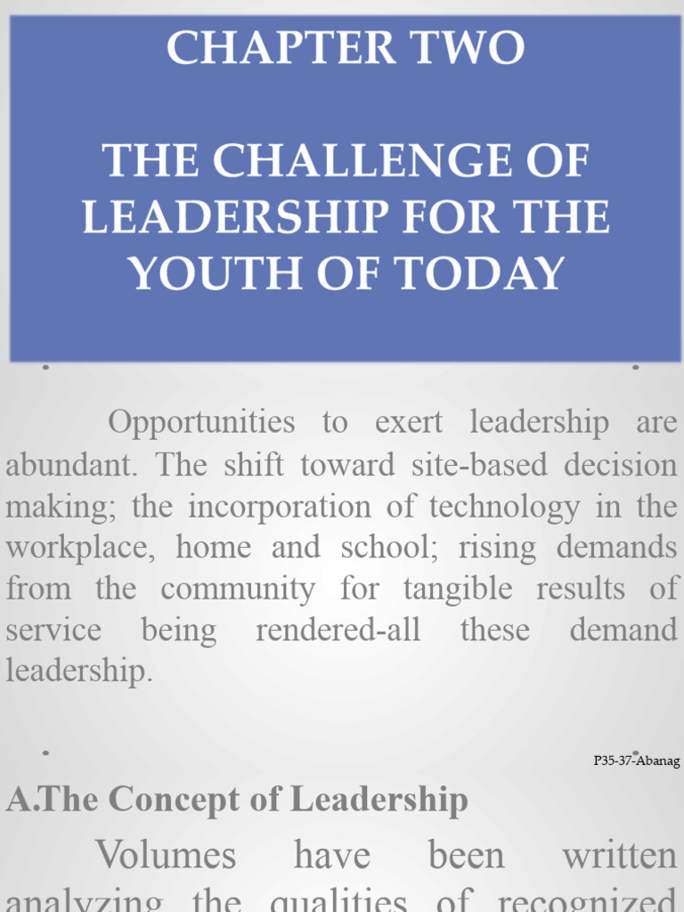 Chapter 2 The Challenge of Leadership | PDF