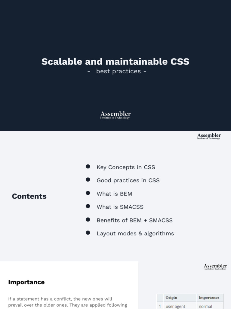 #Workshop 4 - Scalable and Maintainable CSS | PDF | Software Engineering | Computing