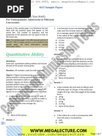 GAT General Sample Test Questions | PDF | Tsunami | Earthquakes