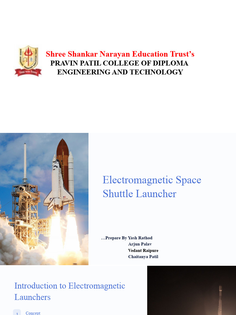 Electromagnetic Space Shuttle Launcher | PDF | Launch Vehicle | Hyperloop