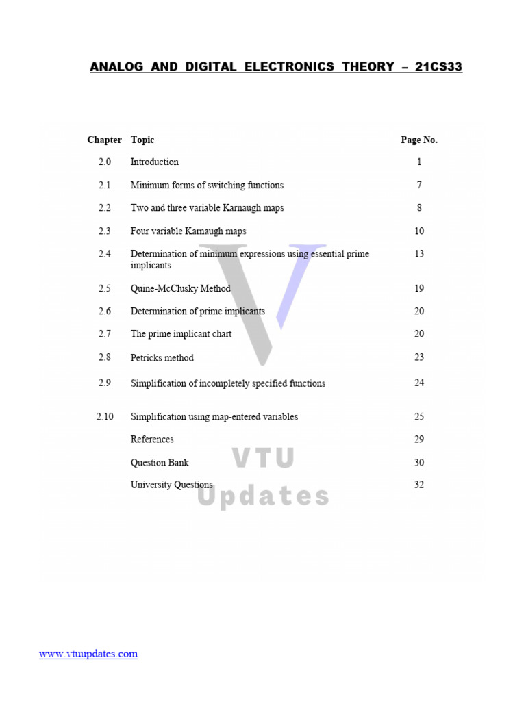 21CS33 | PDF | Logic Gate | Electronic Circuits