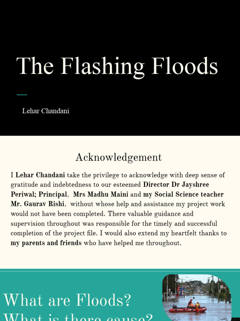 Social Science Project Floods | PDF | Flood | Precipitation