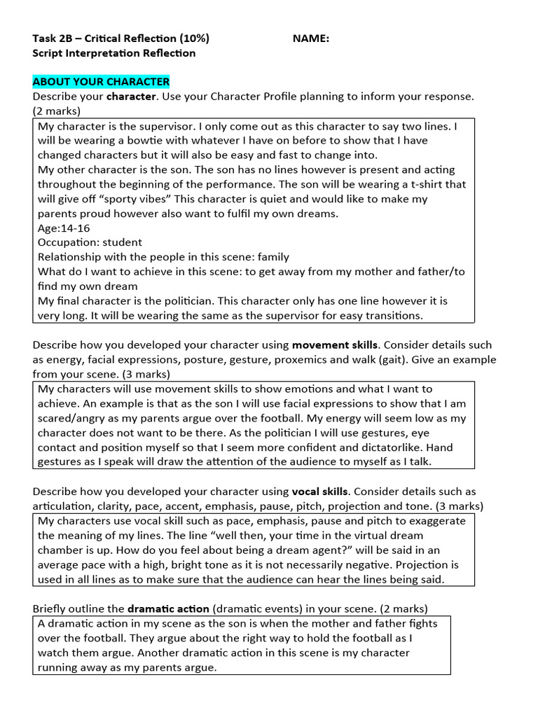 Task 2 Reflection Task Sheet Pdf Human Voice Cognitive Science