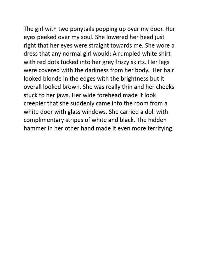 Creepy Girl Pdf