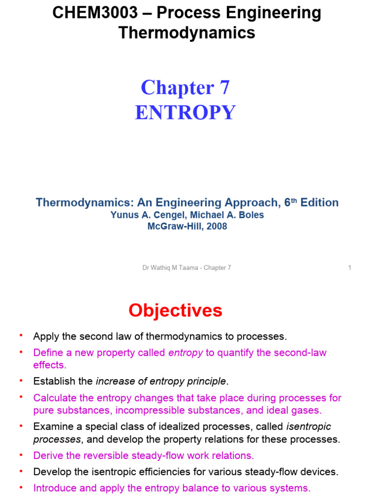 Chapter 7 Lecture | PDF | Entropy | Heat