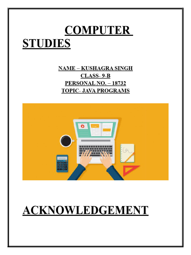 Computer Project Class 9 | Download Free PDF | Variable (Computer ... Computer Project Class 9 | Download Free PDF | Variable (Computer ...