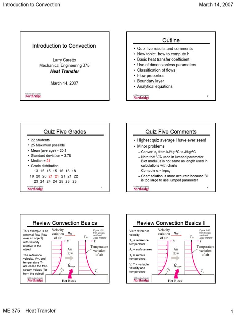06-Convection Introduction | PDF | Fluid Dynamics | Boundary Layer