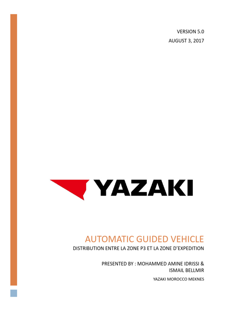 Rapport-AGV-YAZAKI-suivis Du 03-08 | PDF | Lean (production) | Ingénieur industriel