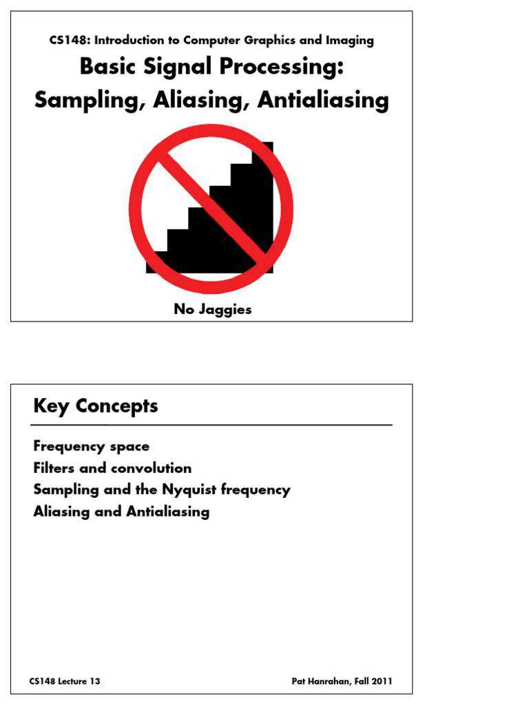 Sampling Understanding Lesson | PDF | Digital Signal Processing | Sampling (Signal Processing)