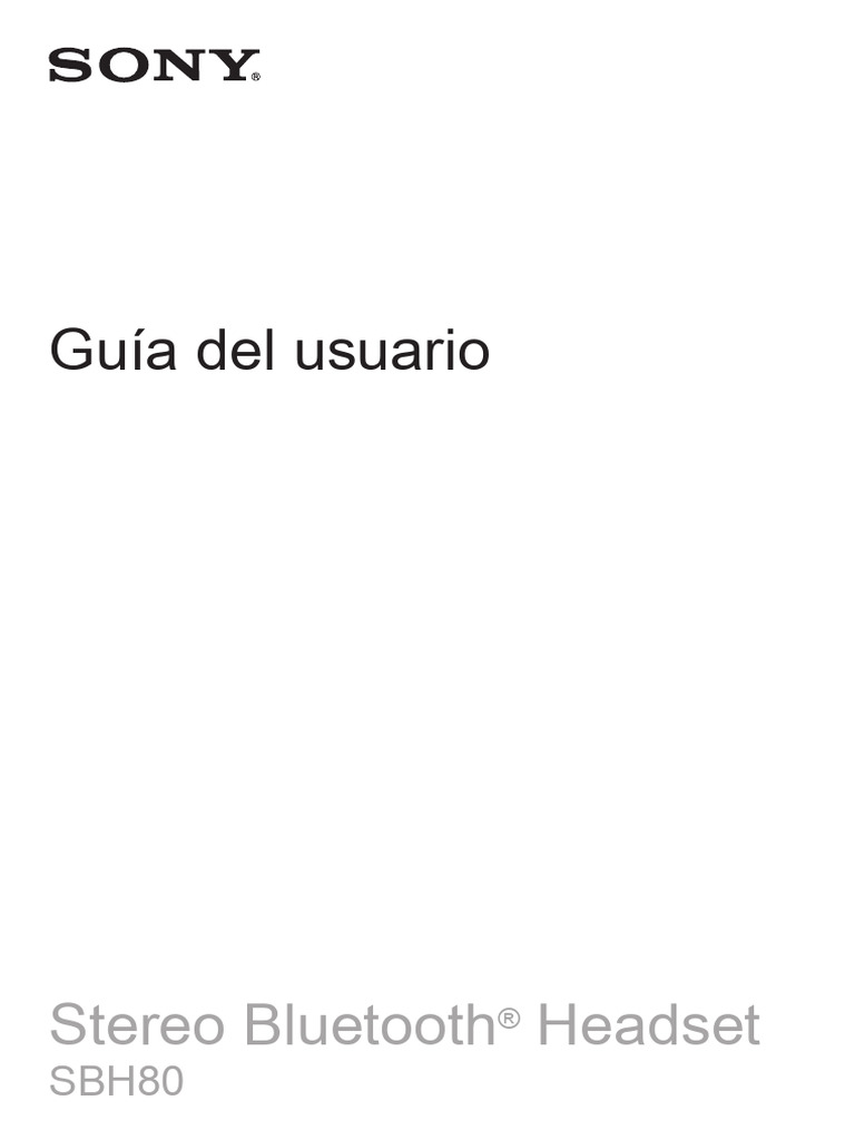 Userguide ES SBH80 2 | PDF | Auriculares | Bluetooth