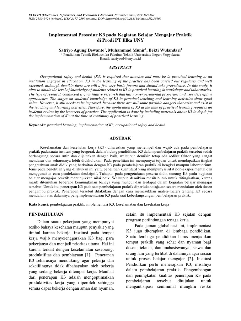 Implementasi Prosedur k3 | PDF