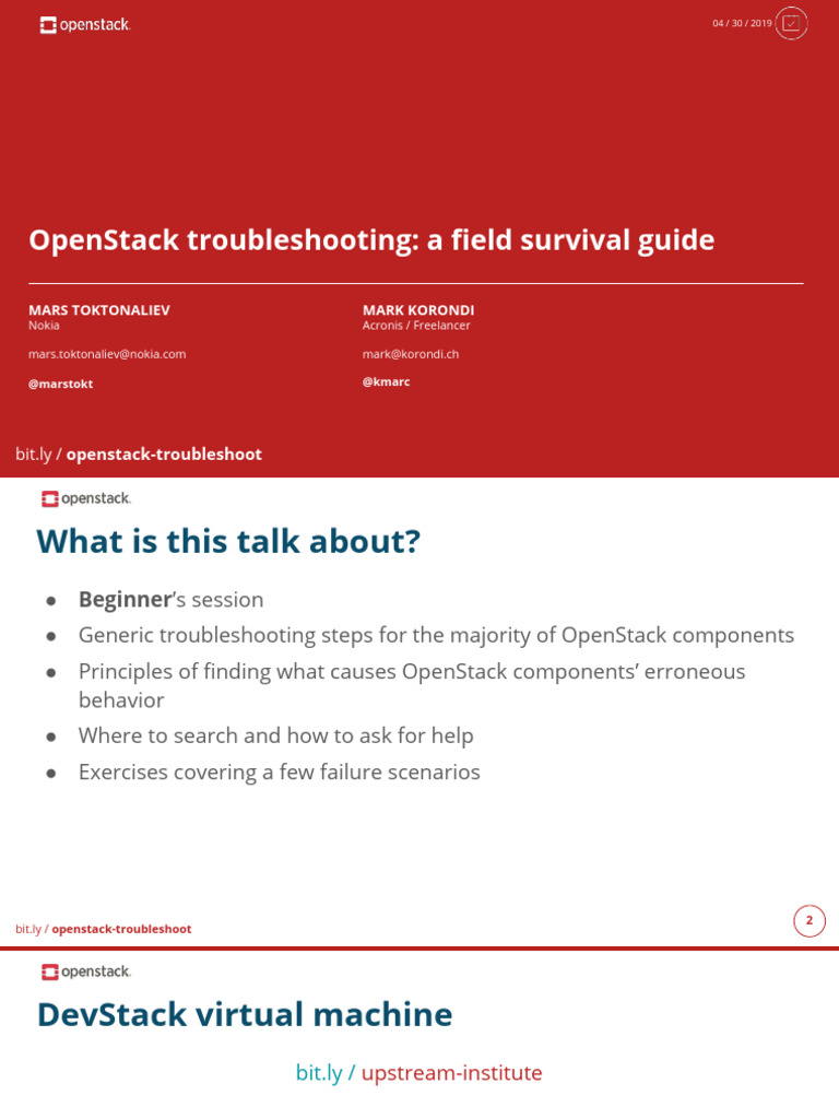 Openstack Troubleshooting Field Survival Guide | PDF | Open Stack | Networking