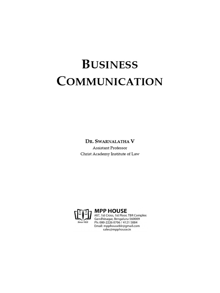 Business Communication | PDF | Communication | Human Communication