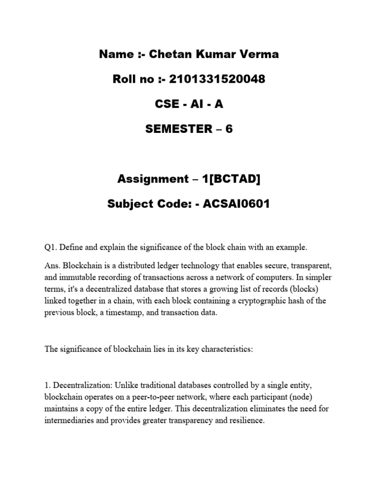 Assignment 1 | PDF | Bitcoin | Public Key Cryptography
