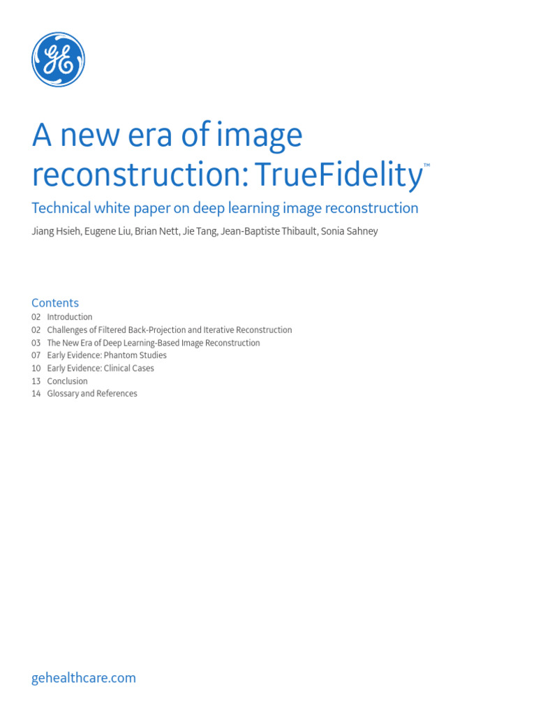 TrueFidelity White Paper JB68676XX-DOC2287426 | PDF | Ct Scan | Deep ...