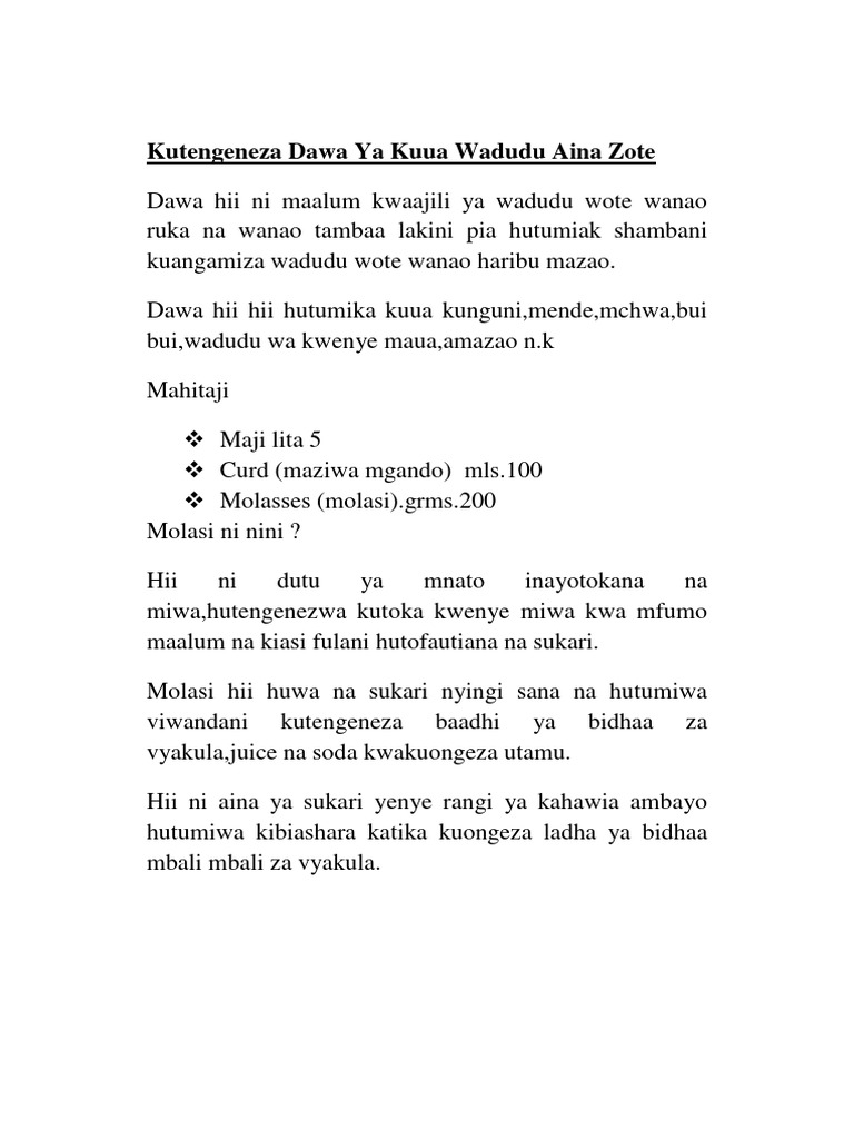 Dawa Ya Kuua Wadudu | PDF