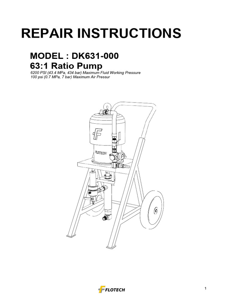 Flotech DK631-000 Airless Sprayer (Manual) 1653529297 | PDF | Implied ...