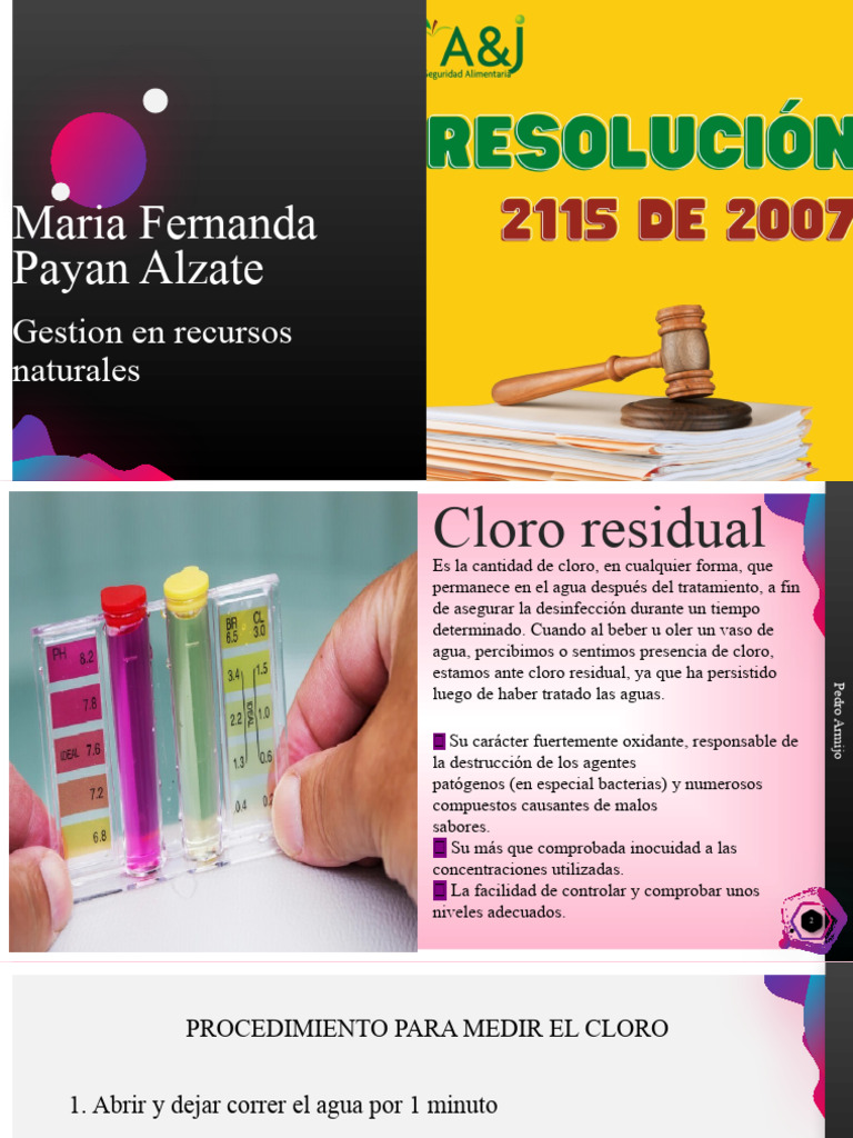 Maria Fernanda Payan Alzate | PDF | Agua | Ingeniería Química