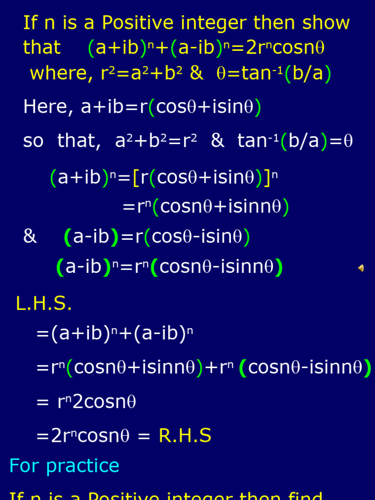 Complex Number Lecture - 2A | PDF | Numbers | Mathematical Objects