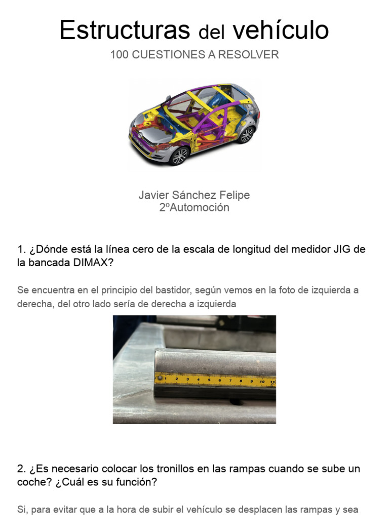 Estructuras Del Vehículo | PDF | Tornillo | Vehículos