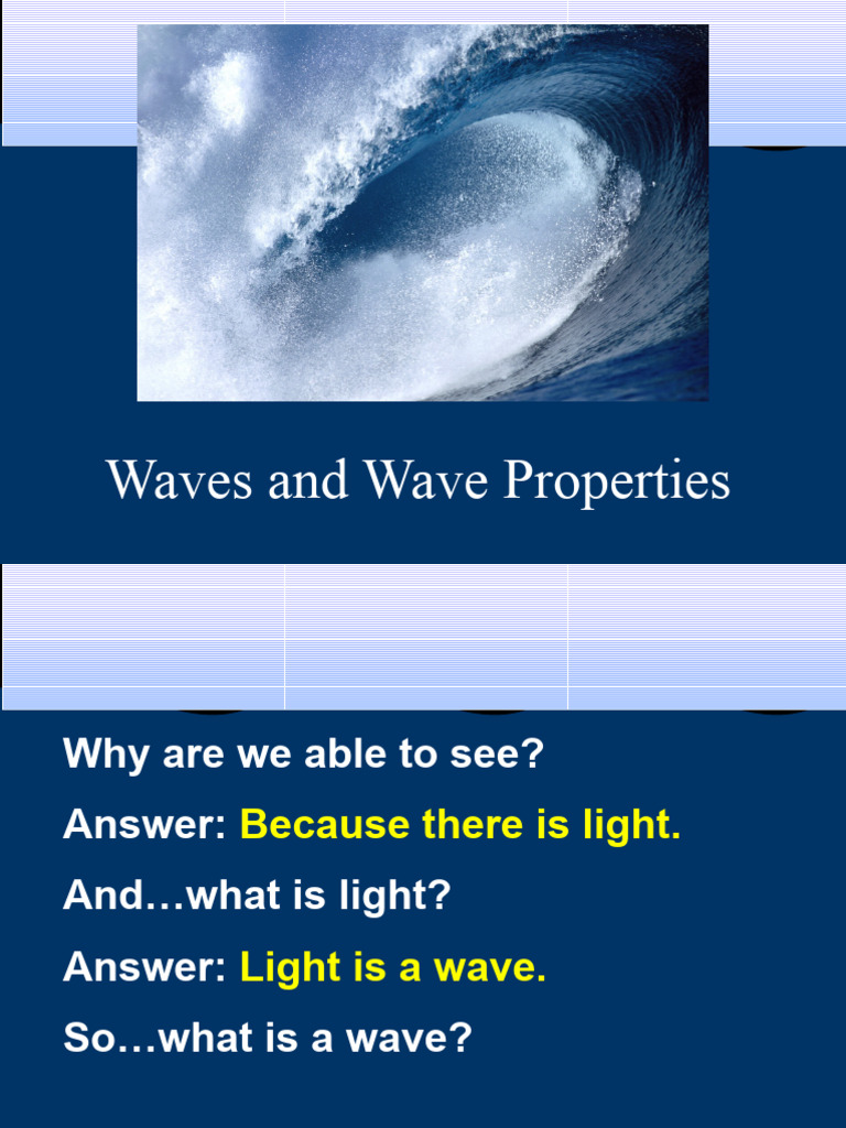 Part 1 - Waves | PDF | Waves | Wavelength