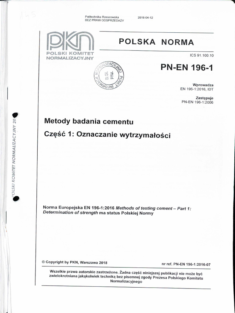 PN en 196-1 | PDF