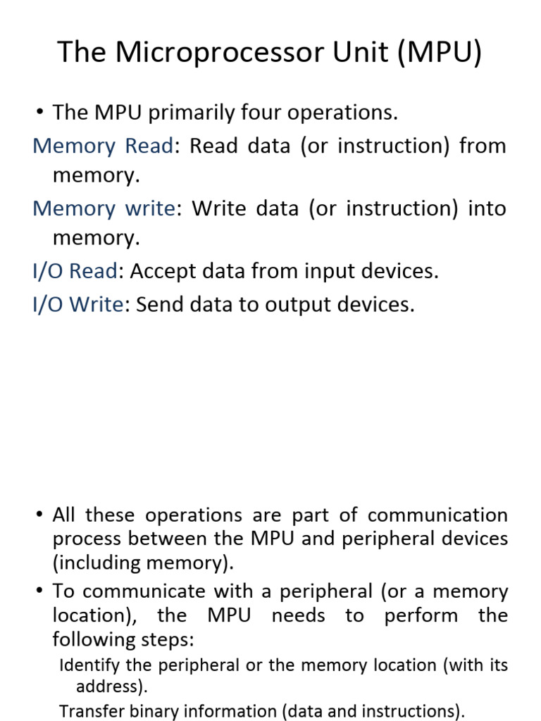 PIN Diagram of Intel 8085 Microprocessor - Lecture 3 | PDF | Input/Output | Central Processing Unit