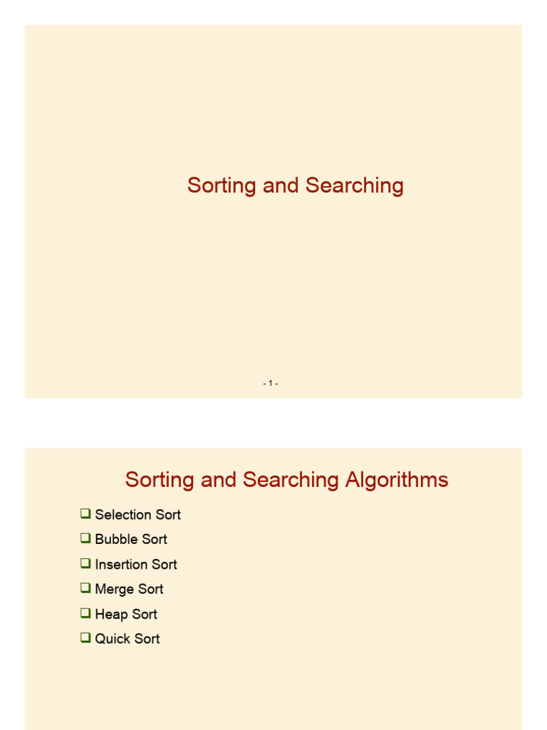 11 Sorting | PDF | Applied Mathematics | Computing