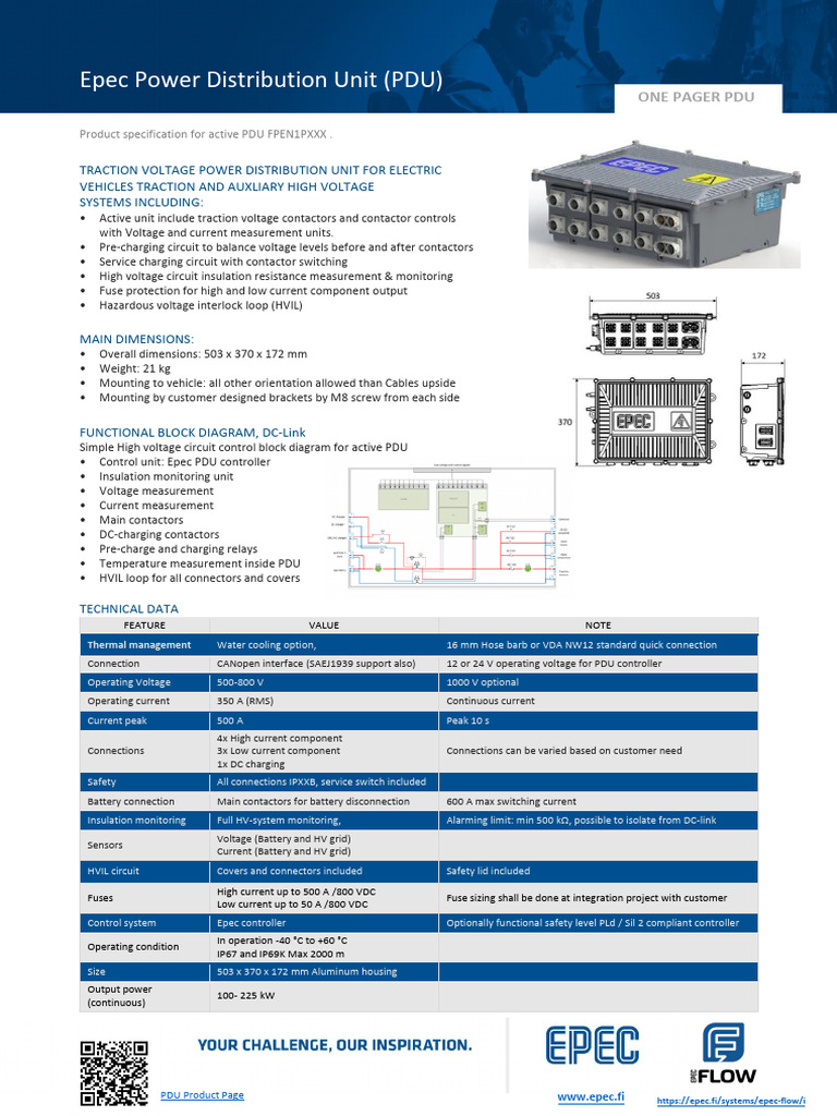 Active PDU Specifications for EVs | PDF | Direct Current | Electromagnetism