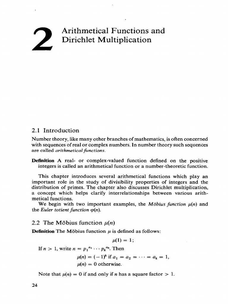 Analytical Number Theory | PDF | Power Series | Function (Mathematics)