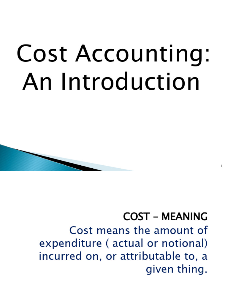 Cost Accounting Fundamentals Explained | PDF | Cost Accounting | Cost