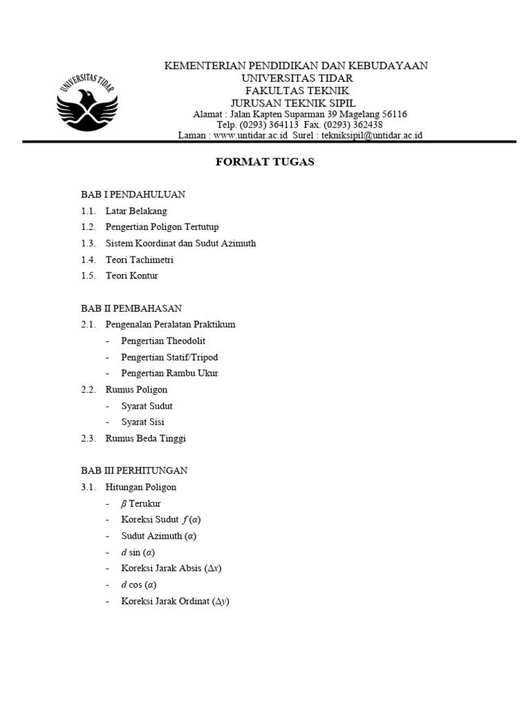 Format Tugas IUT | PDF
