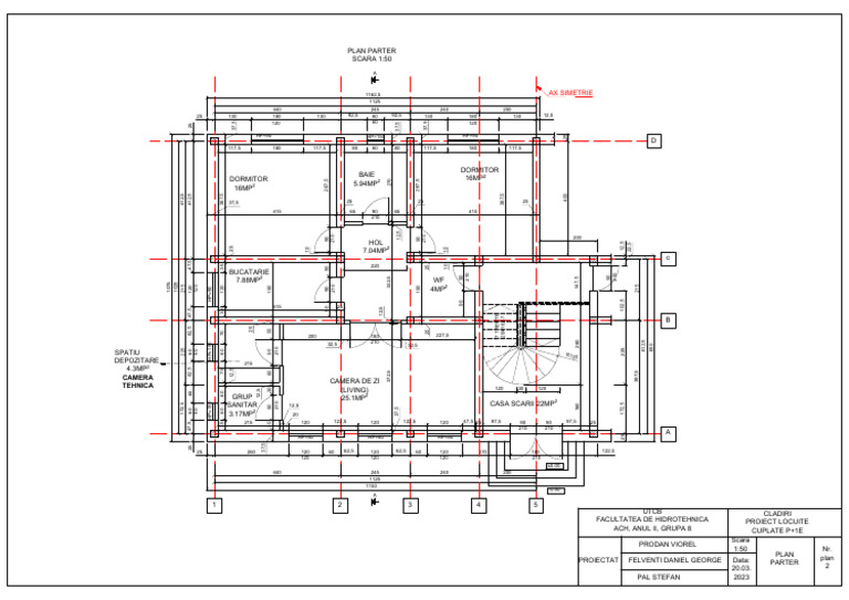 Plan Parter Dimensiune A2-Layout4 A2 | PDF