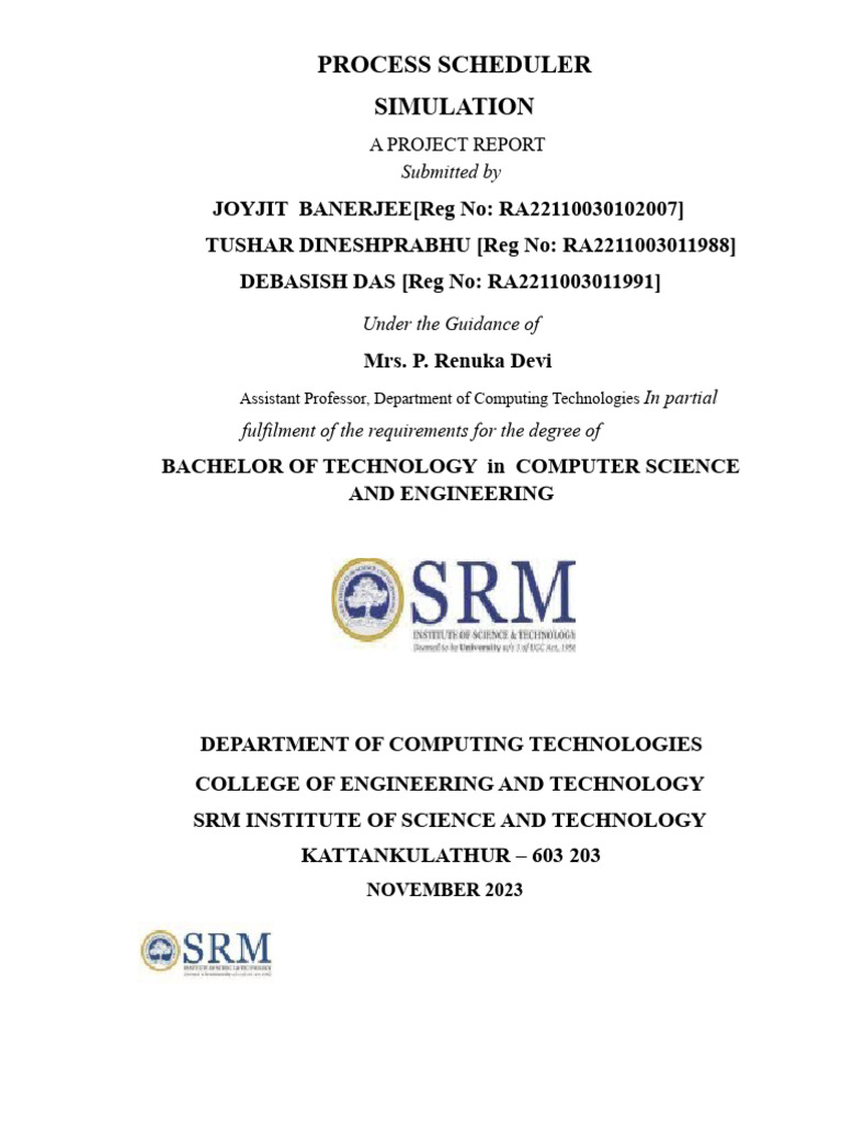 Os Final Report | PDF | Scheduling (Computing) | Process (Computing)
