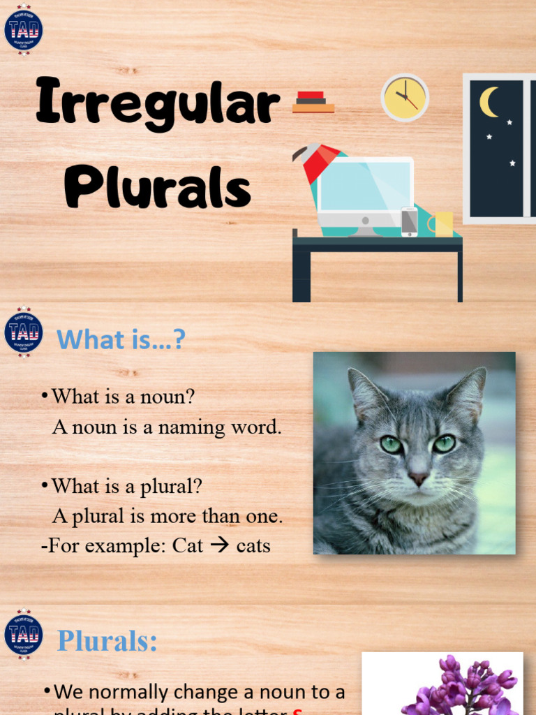 Topic 30 - Irregular Plurals | PDF | Plural | Mouse