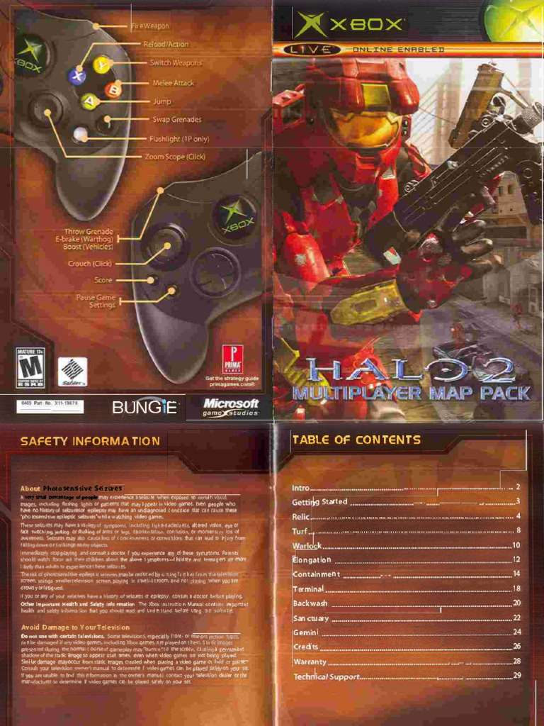 Halo 2 Manual Multiplayer Map Pack 2004 Ingles | PDF