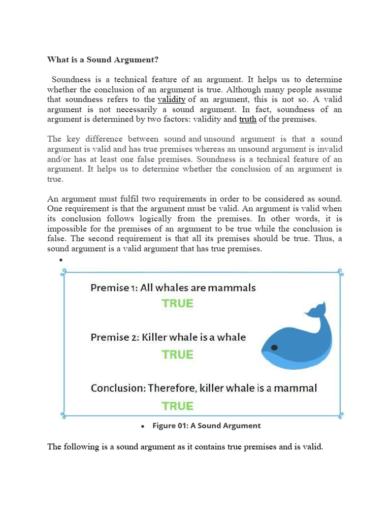002arguement Sound Valid Pdf Argument Deductive Reasoning