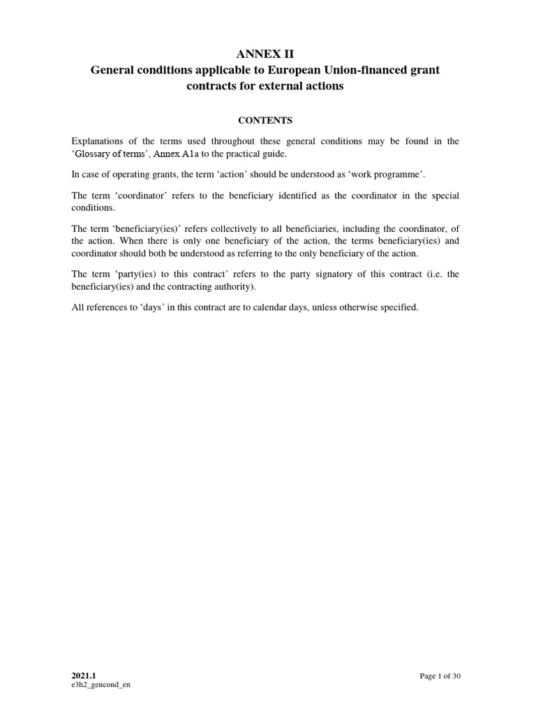 12454-ANNEX G - ANNEX II - E3h2 - Gencond - en | PDF | Breach Of ...
