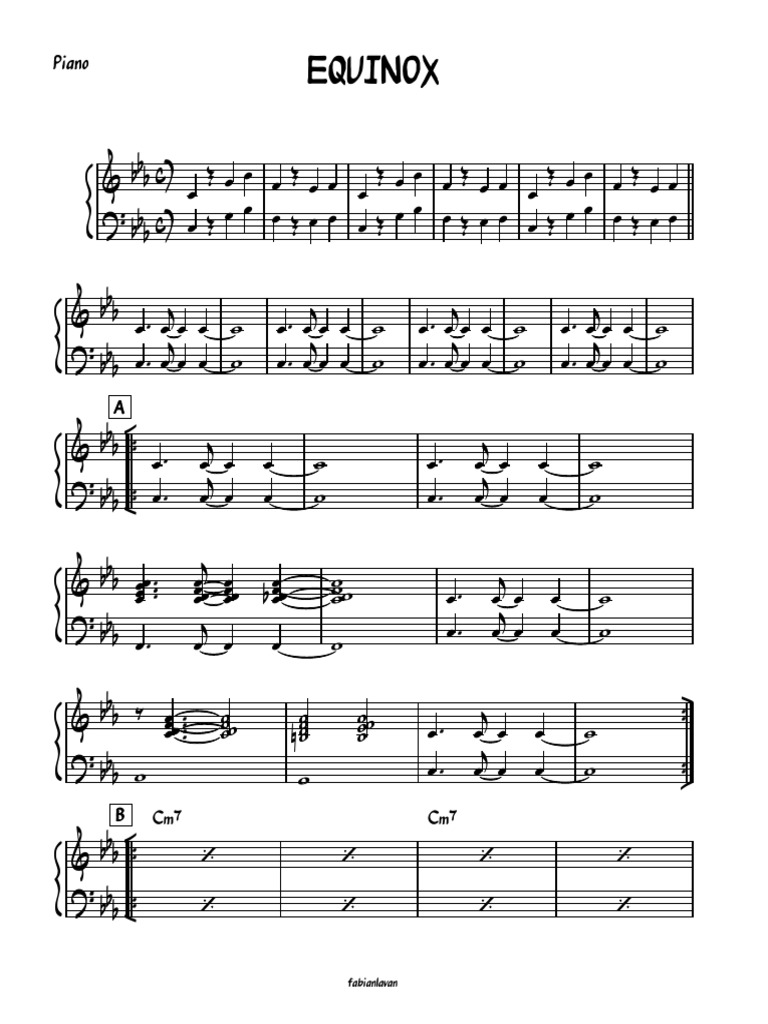 Equinox Piano | PDF