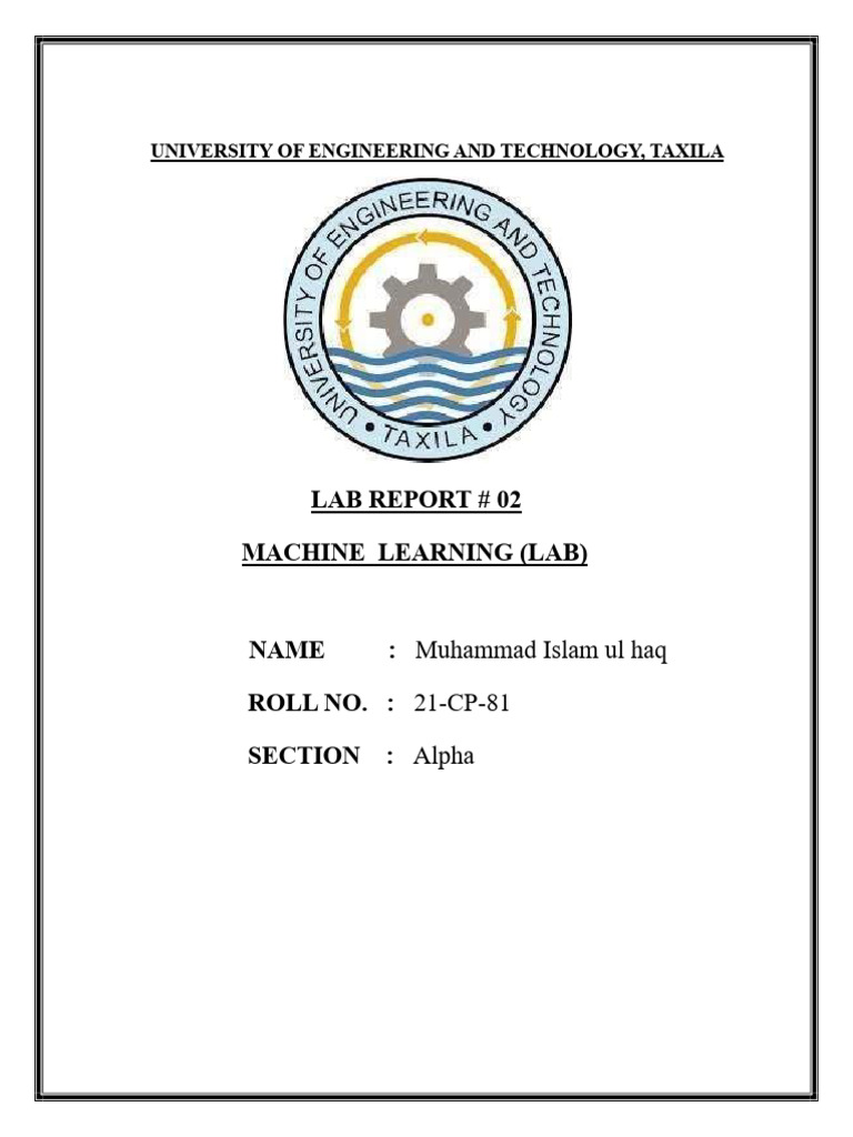 Machine Learning Lab (3) Report (21 CP 81) | PDF | Regression Analysis | Mathematics Of Computing