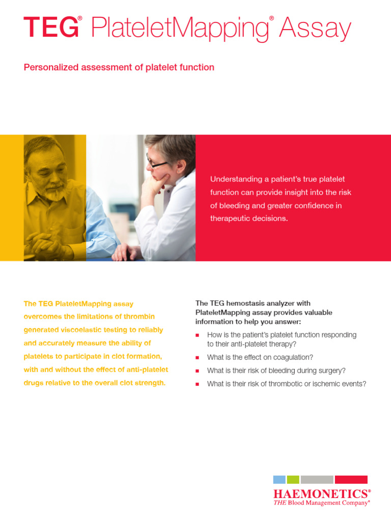 TEG PlateletMapping Assay Flyer COL-PP-000196-IE (AC1) | PDF ...