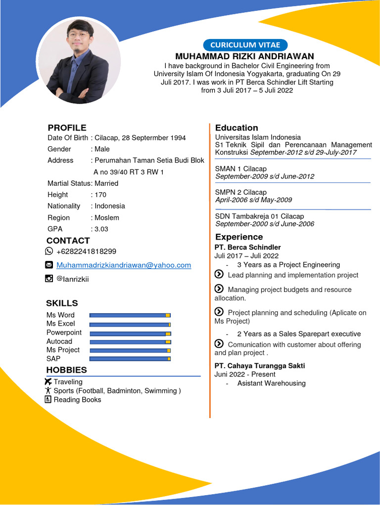 Muhammad Rizki Andriawan: Curiculum Vitae | PDF