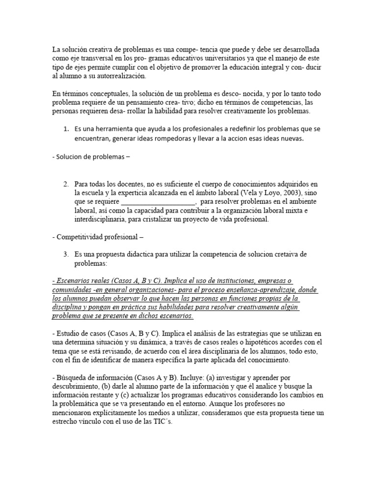 Solucion de Problemas Sopa de Letras | PDF | Toma de decisiones ...